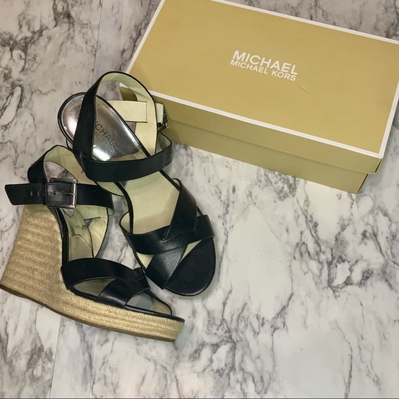 Michael Kors | Shoes | New Michael Kors Viola Leather Ankle Strap ...